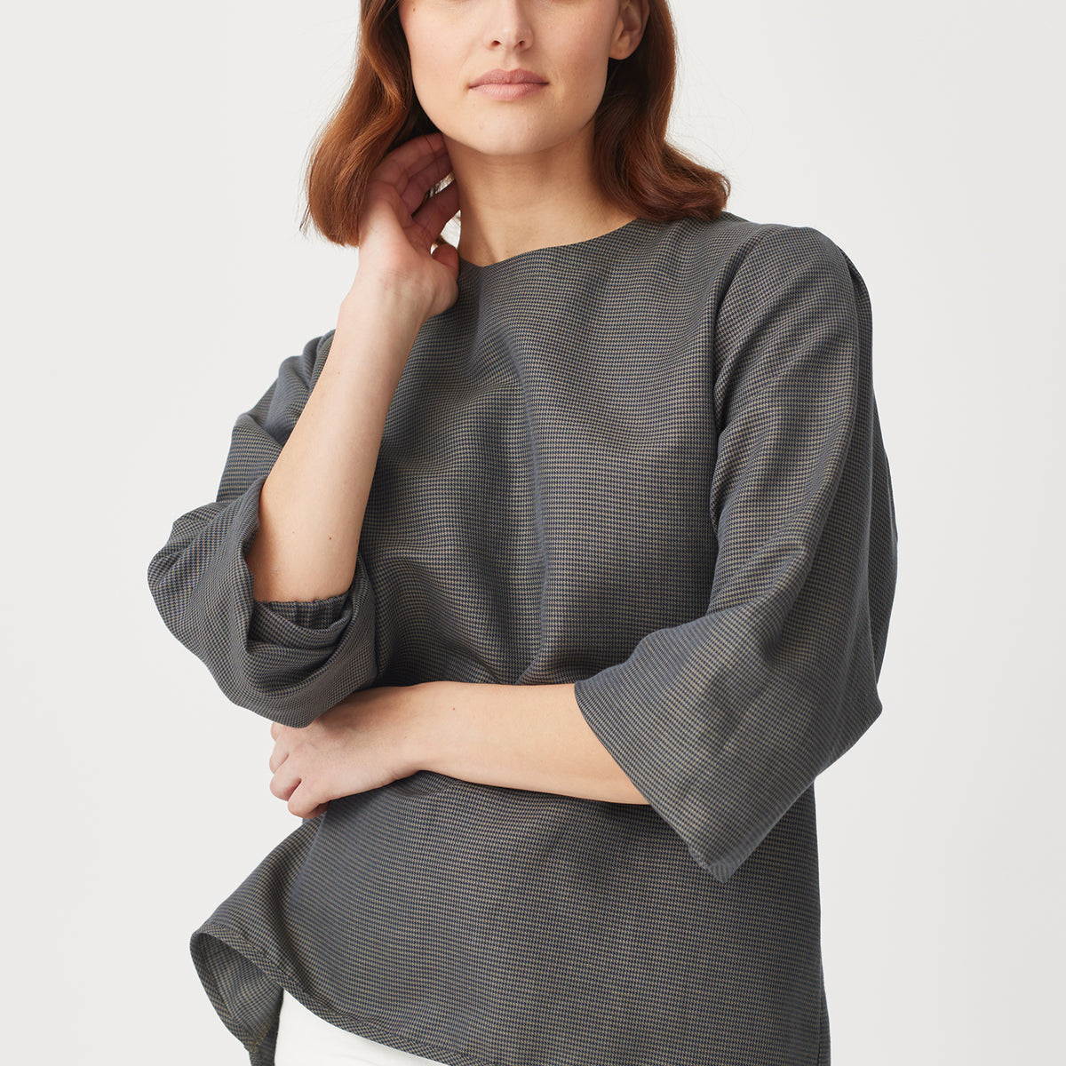 Georgie Top | Hemp, BCI Cotton & Merino | Pintuck Detail, Versatile | Made in NZ – Untouched World