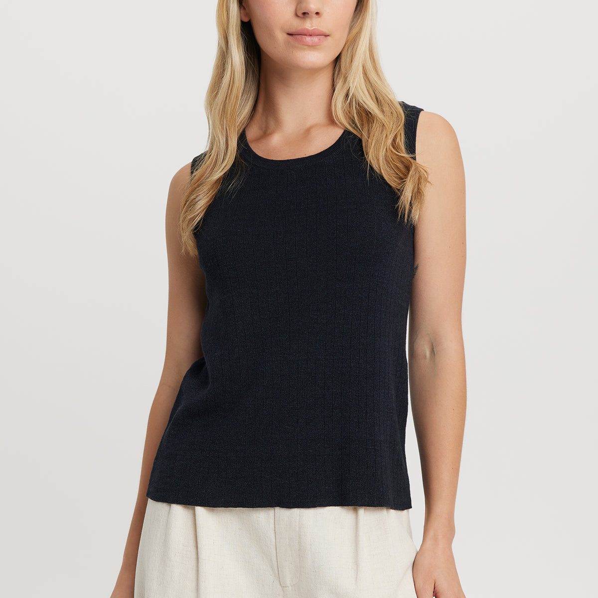 Aria Singlet | Linen & Cotton Blend | Responsibly Made – Untouched World