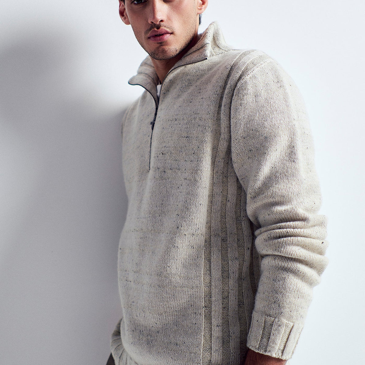 Matatua Half Zip - Beech Fleck – Untouched World