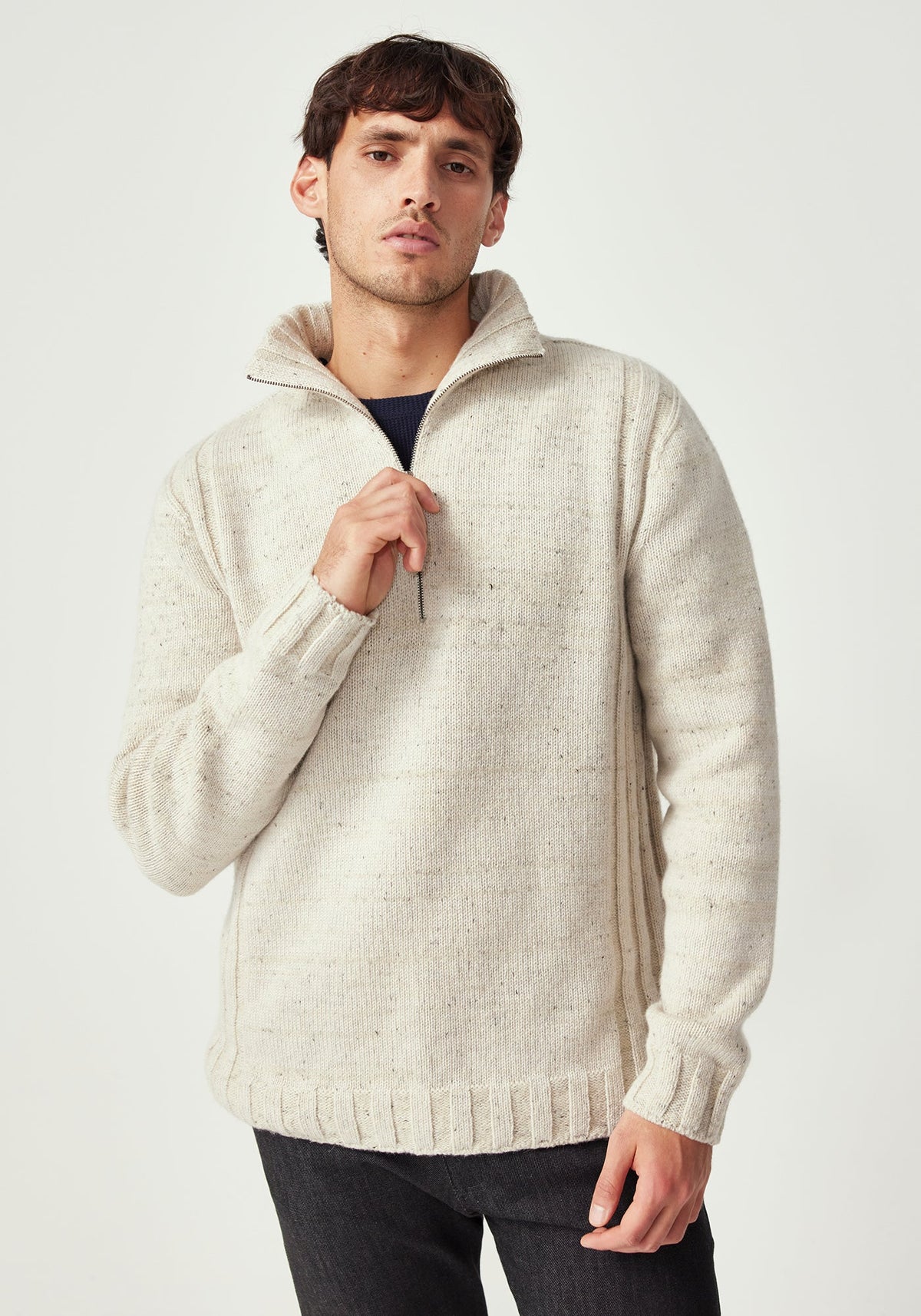 Matatua Half Zip - Beech Fleck – Untouched World