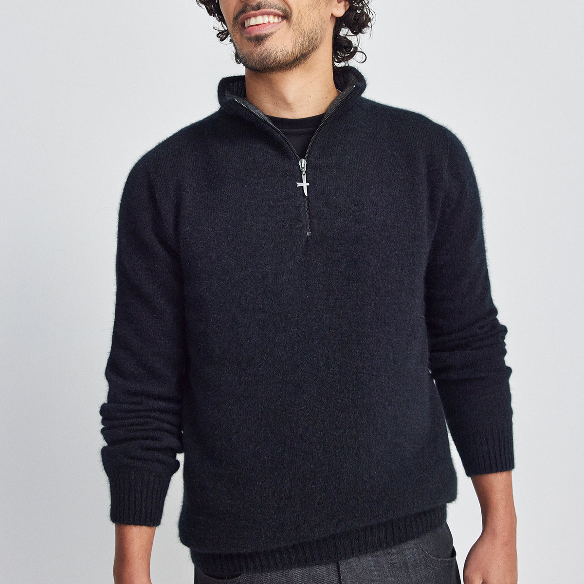 Estuary Half Zip - Jet/Slate – Untouched World
