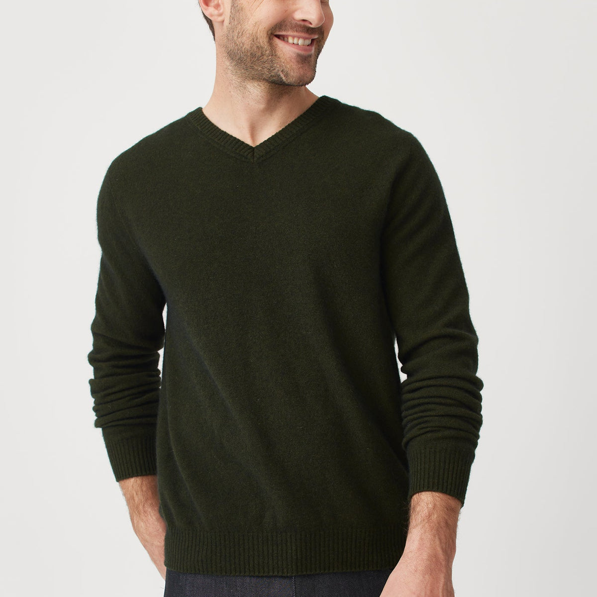 Cassum V Neck Sweater - Turtle – Untouched World
